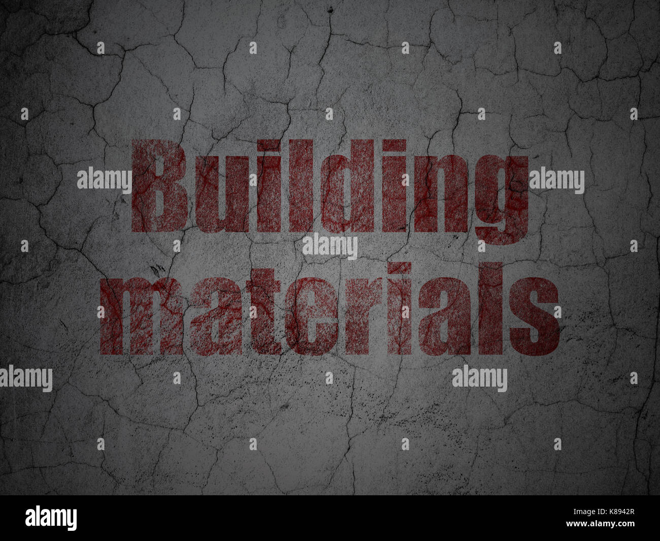 Building construction concept: Building Materials on grunge wall ...