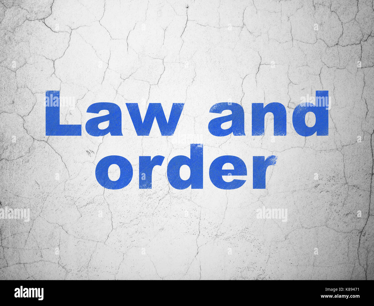 Law concept: Law And Order on wall background Stock Photo - Alamy