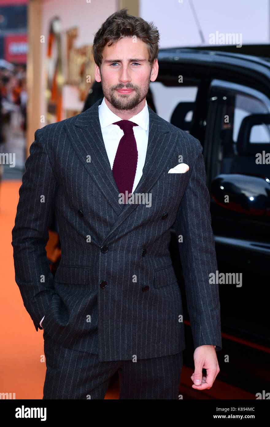 Edward Holcroft attending the World Premiere of Kingsman: The Golden ...