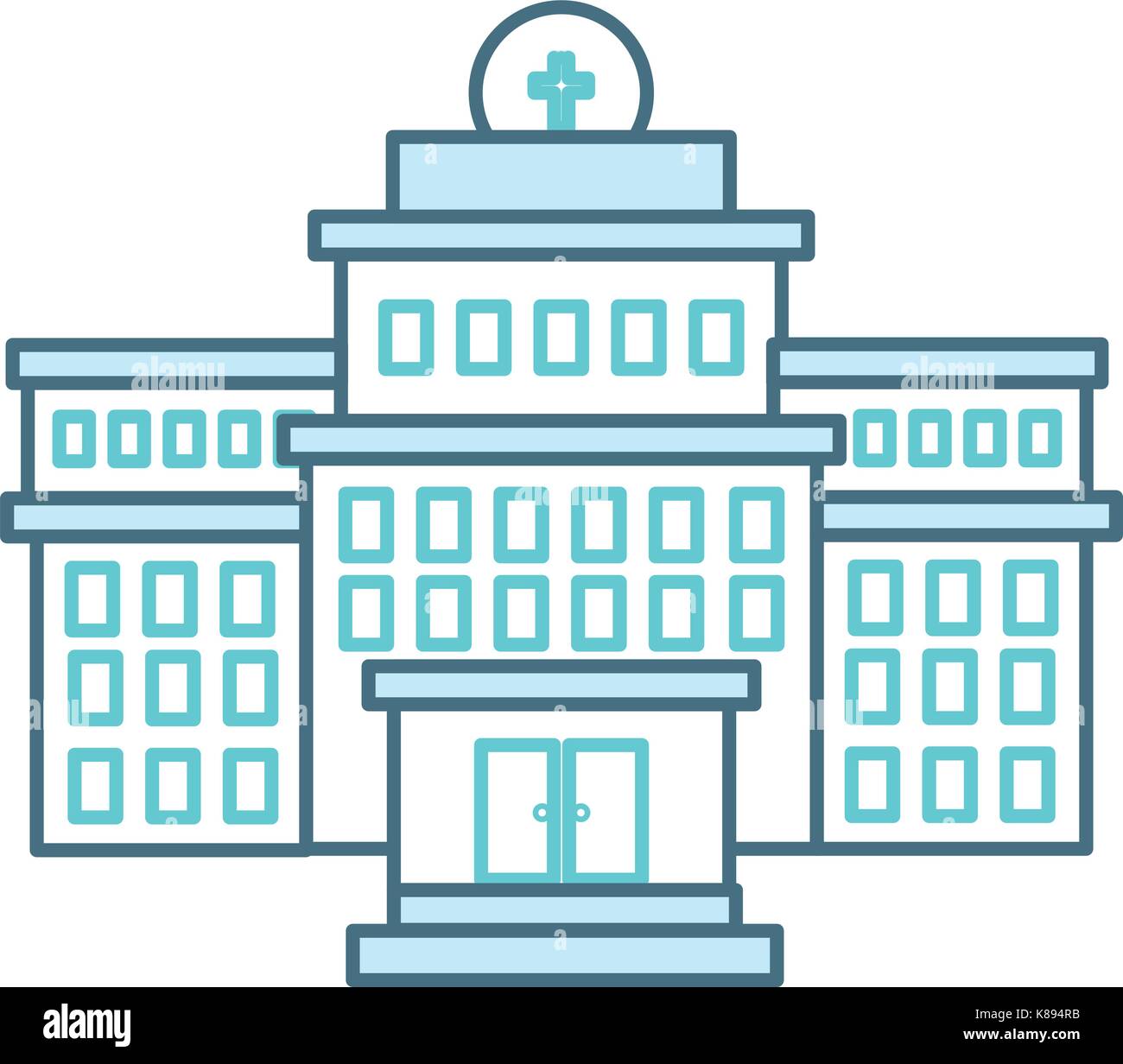 hospital building isolated icon Stock Vector Image & Art - Alamy