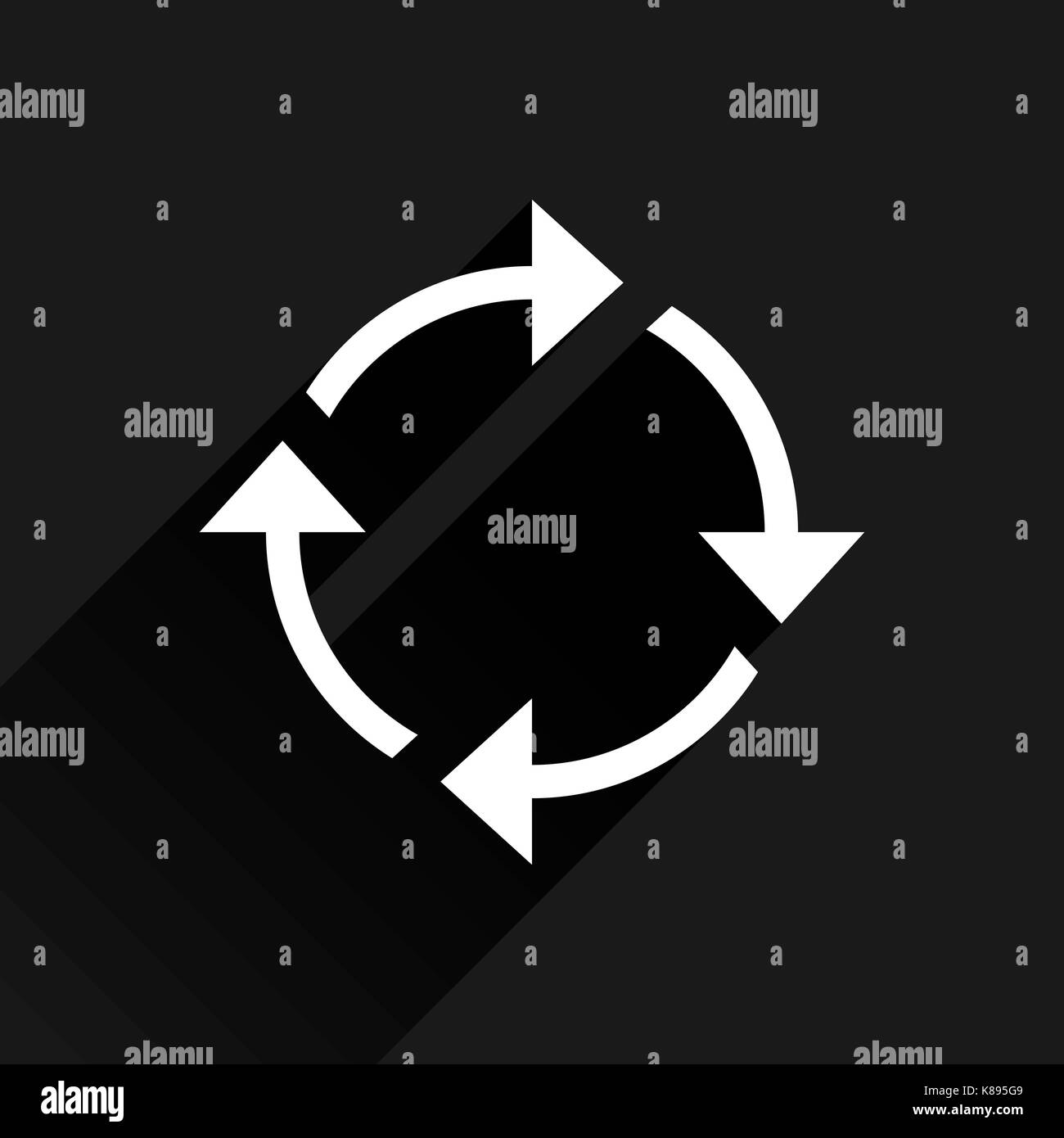 White arrow icon reload, refresh, rotation, reset, repeat sign. Web ... White arrow icon reload, refresh, rotation, reset, repeat sign. Web ...