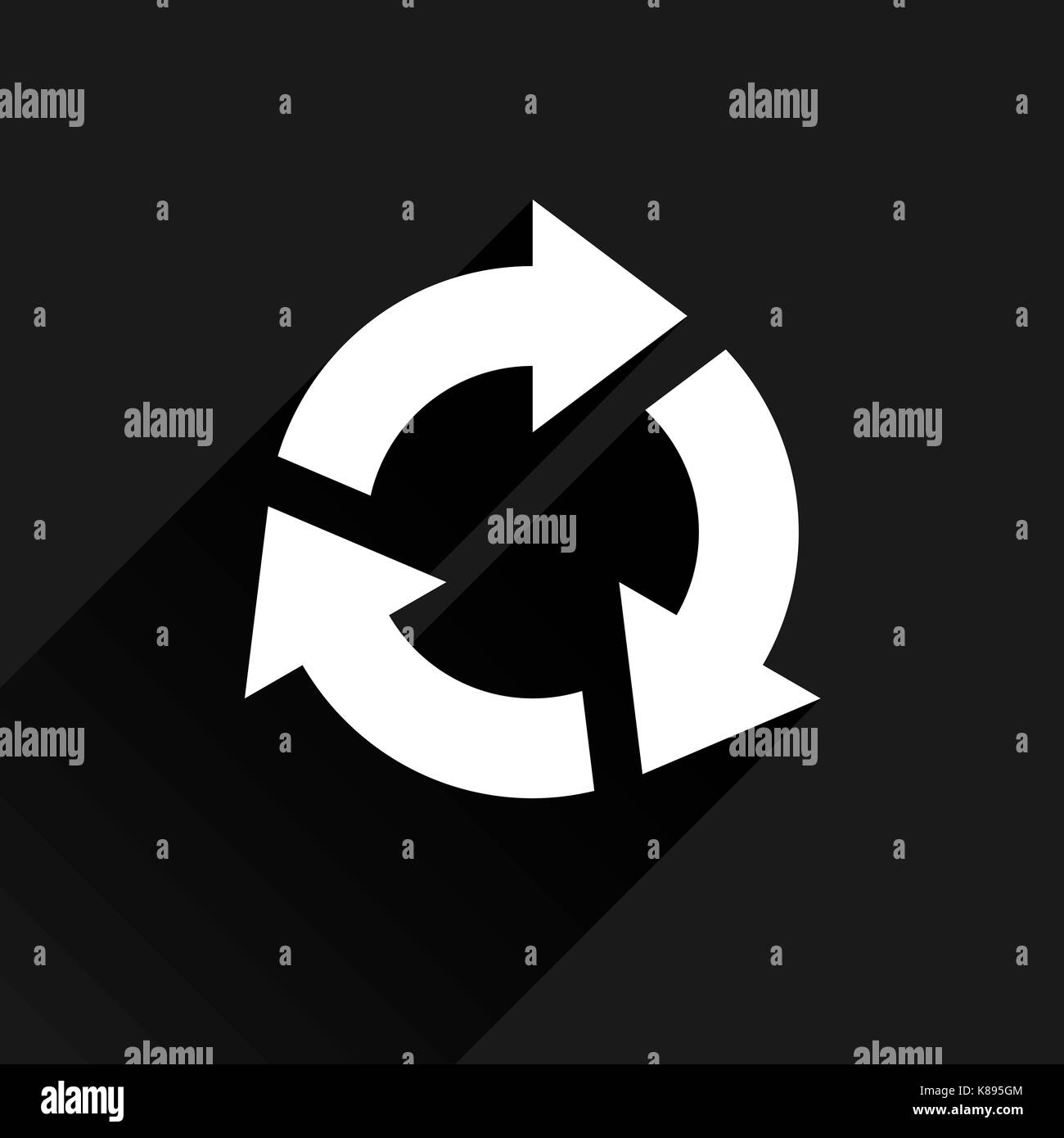 White arrow icon reload, refresh, rotation, reset, repeat sign. Web ... White arrow icon reload, refresh, rotation, reset, repeat sign. Web ...