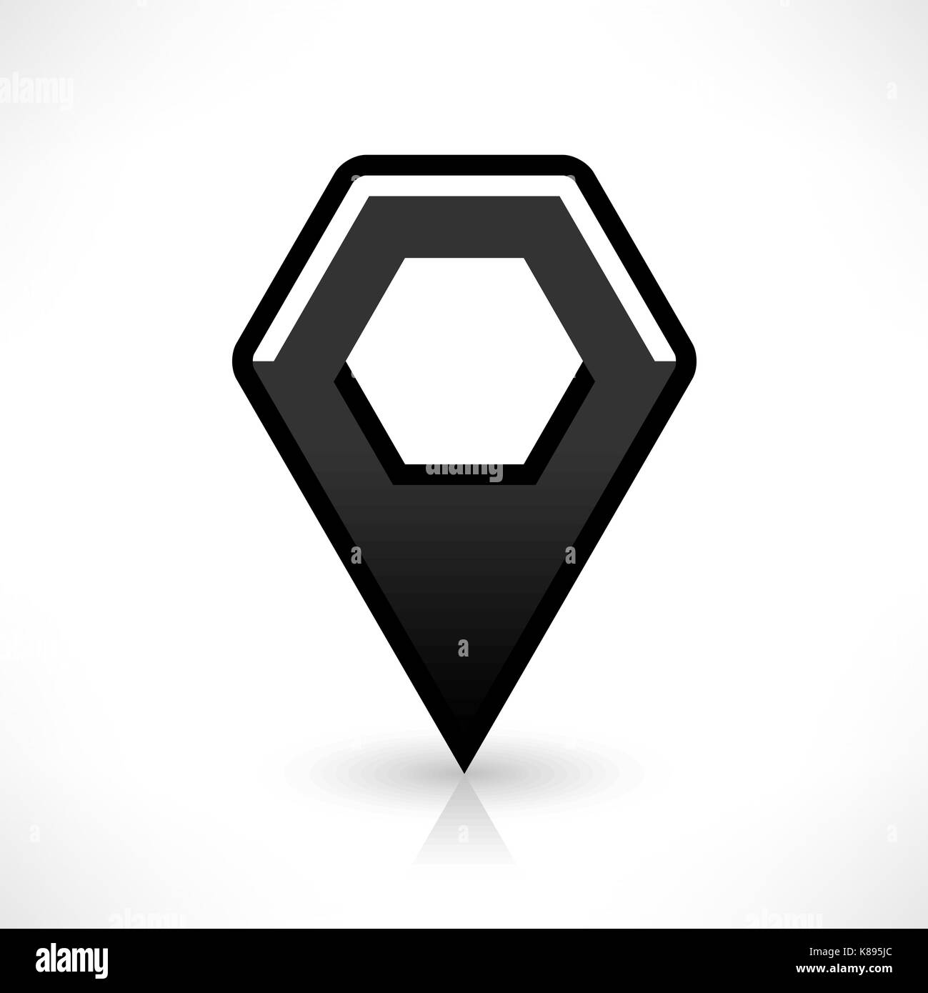 Mappin symbol Black and White Stock Photos & Images - Alamy