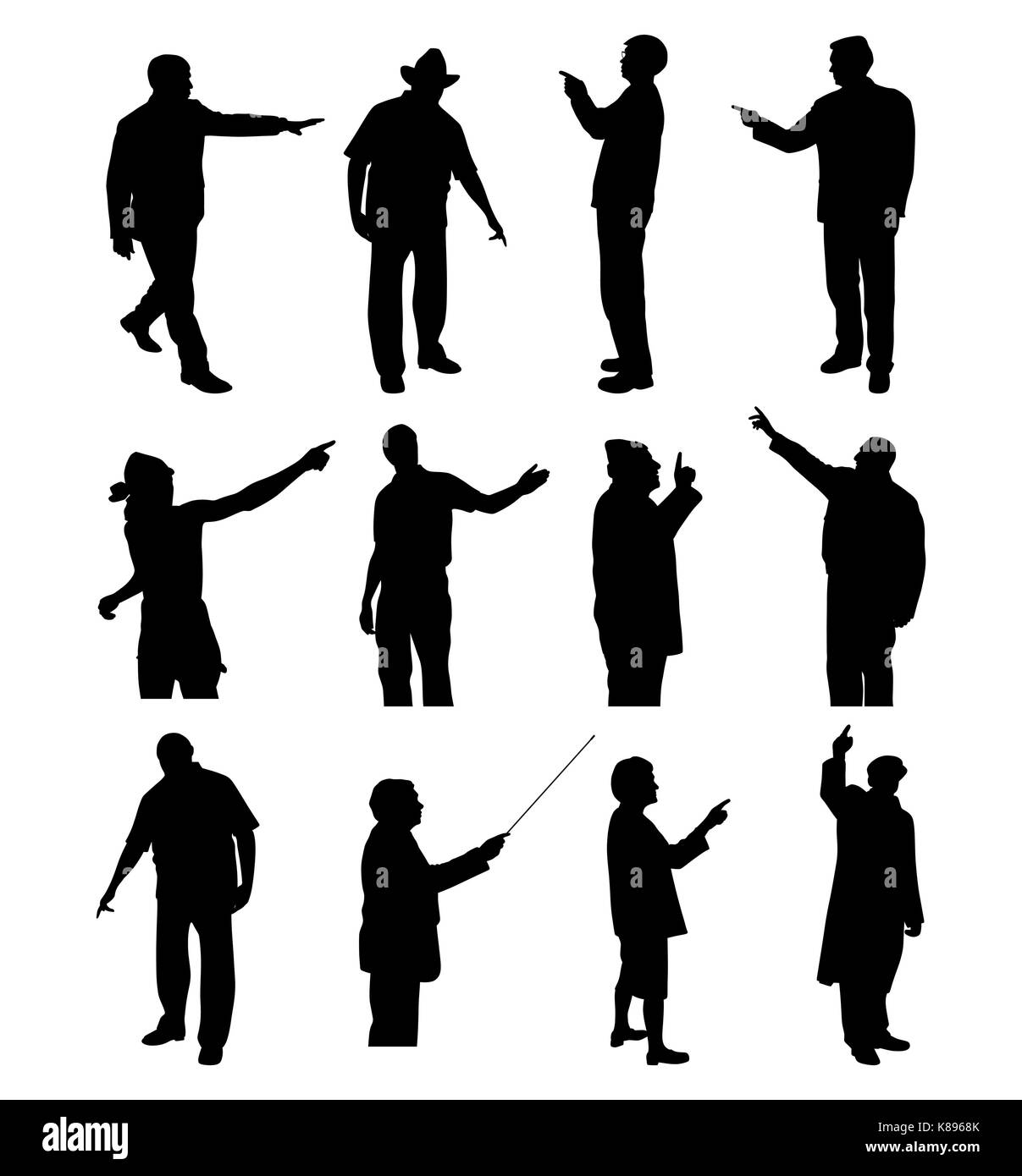 Pointing stick Black and White Stock Photos & Images - Alamy