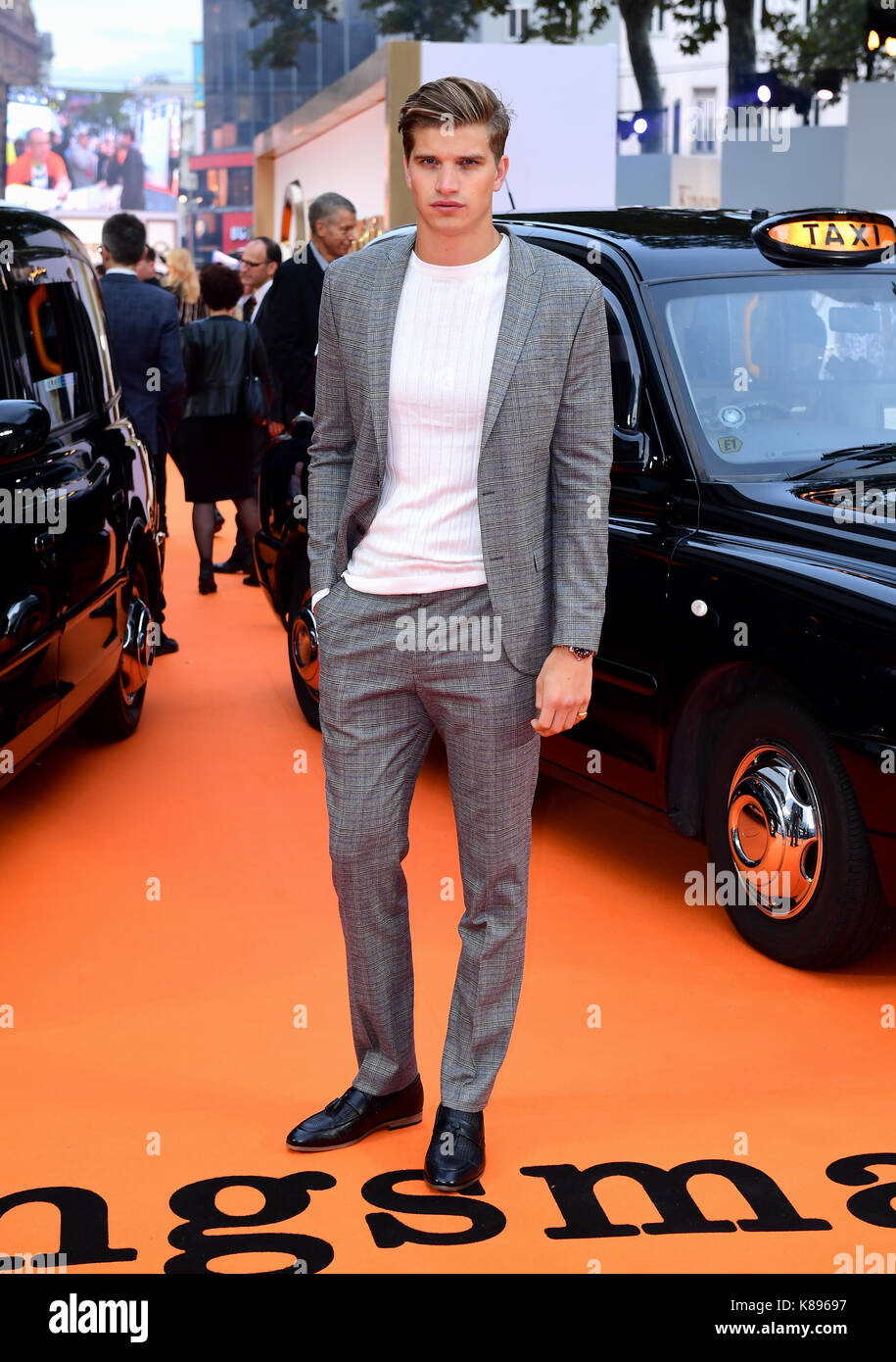 Toby Huntington-Whiteley attending the World Premiere of Kingsman: The ...