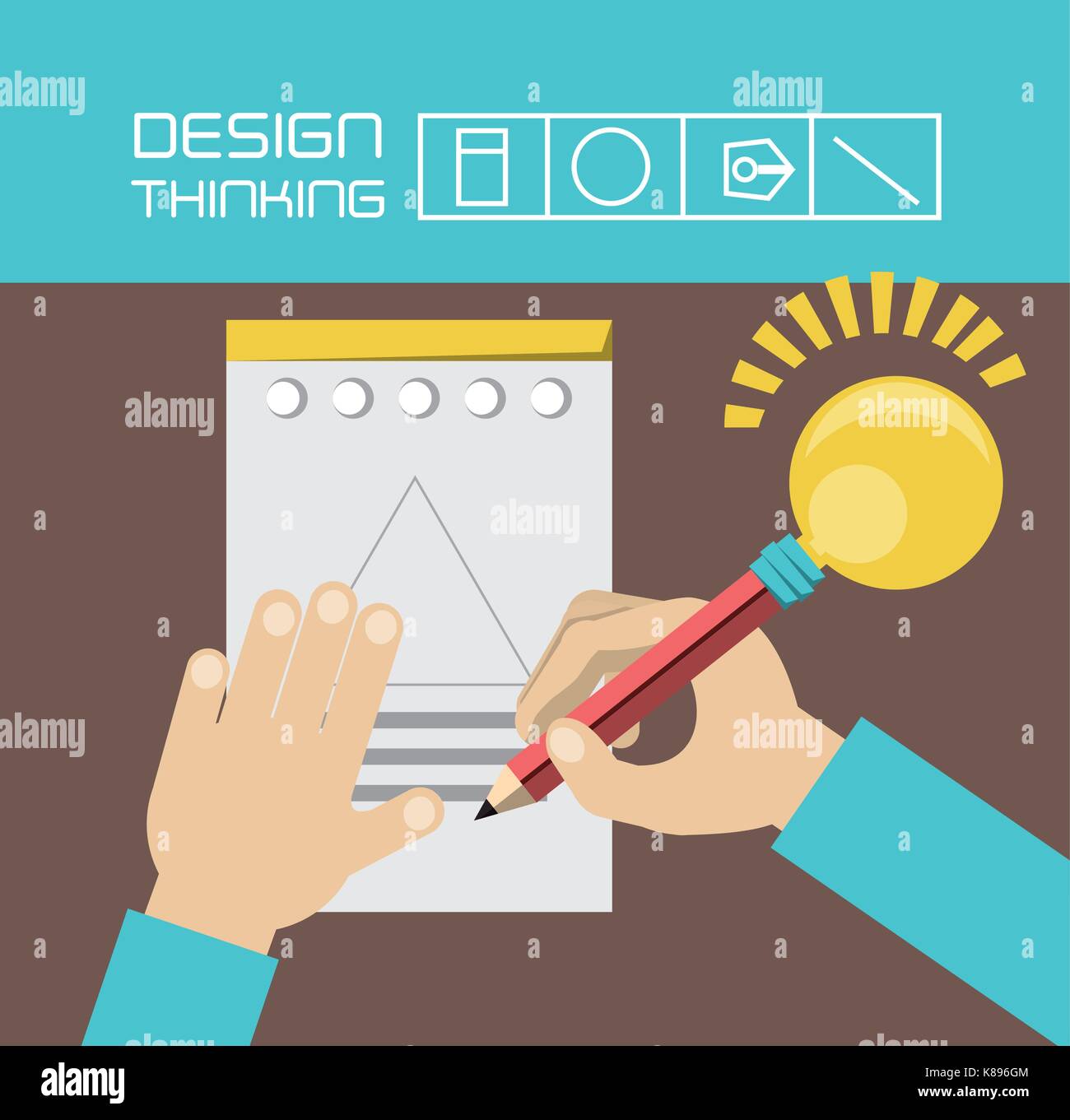 design thinking concept Stock Vector Image & Art - Alamy