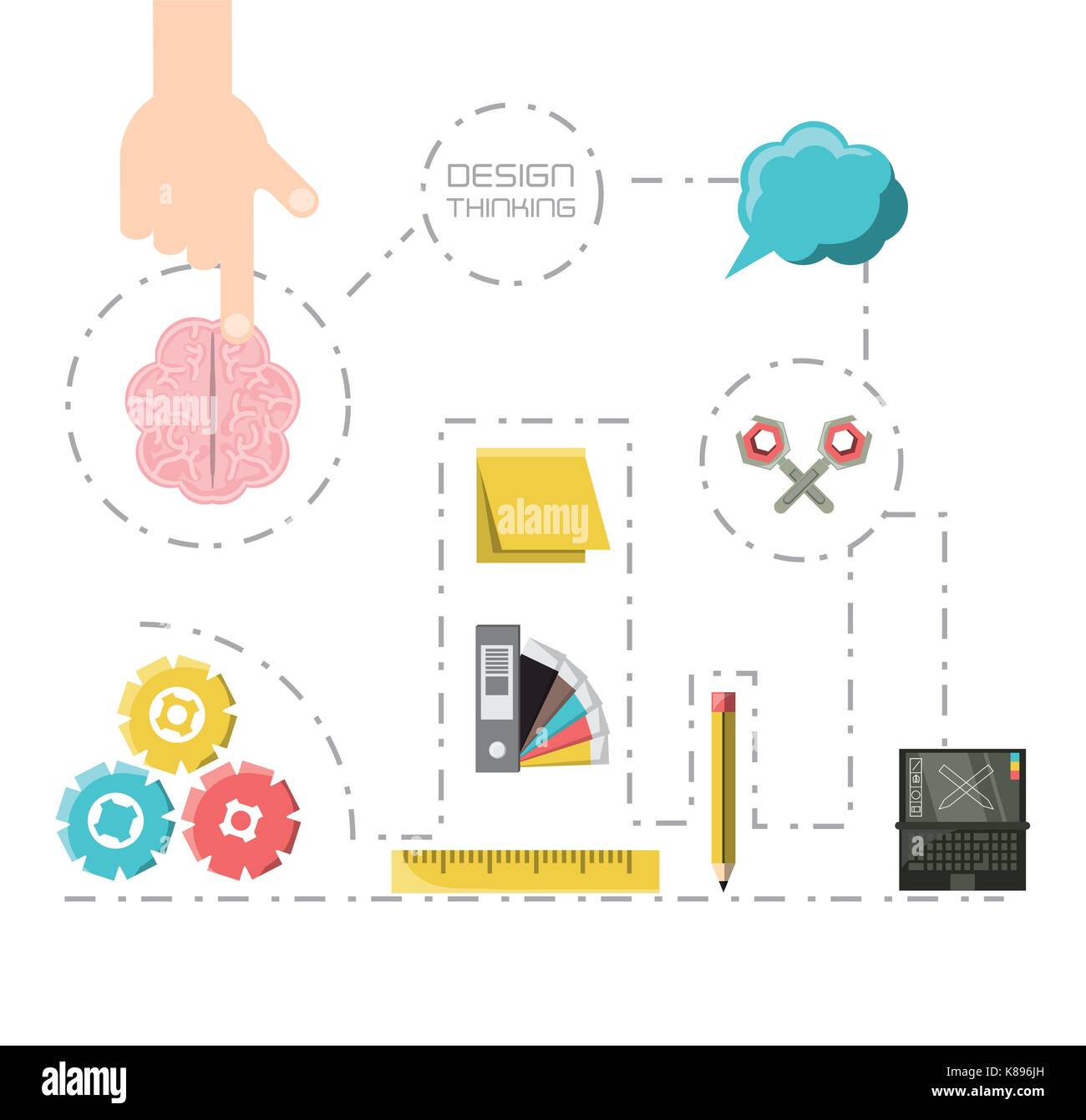 design thinking concept Stock Vector Image & Art - Alamy