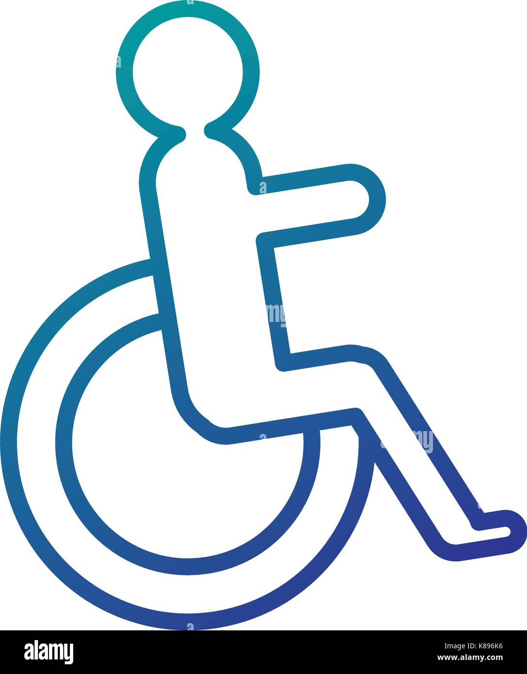 disabled sign isolated icon vector illustration design Stock Vector ...
