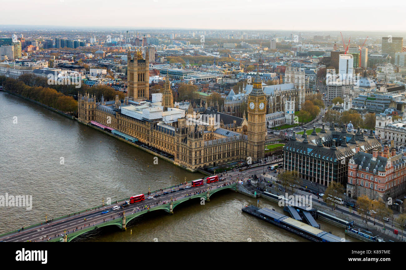 Westminster abbey aerial hi-res stock photography and images - Alamy