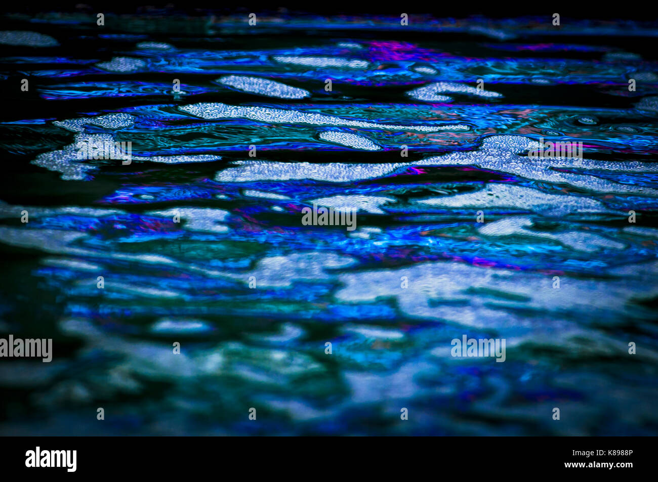 Color Reflection Over Moving Water Stock Photo - Alamy