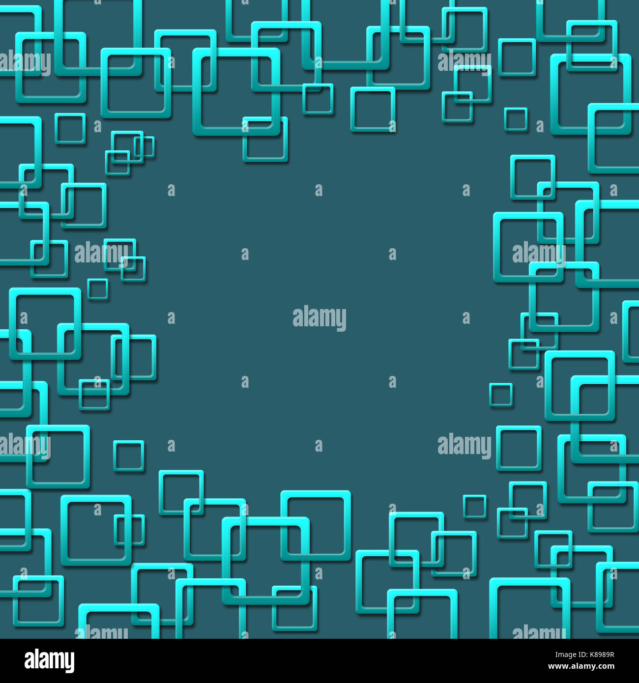 abstract blue square frame background Stock Photo - Alamy