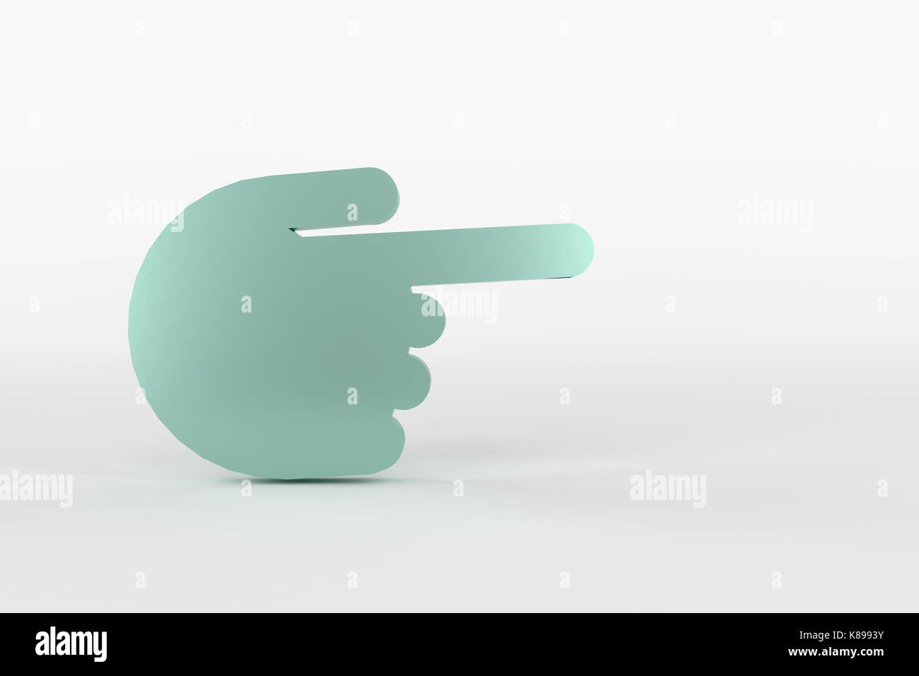 Hand cursor pointer 3d rendering hi-res stock photography and images ...
