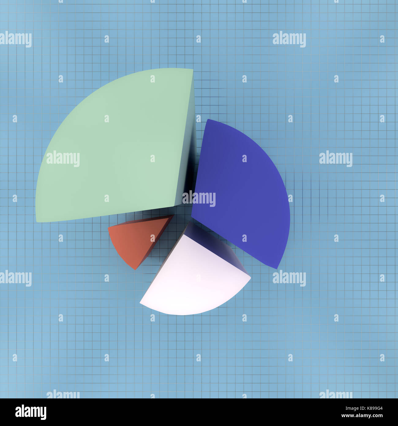 Pie chart 3d top view hi-res stock photography and images - Alamy