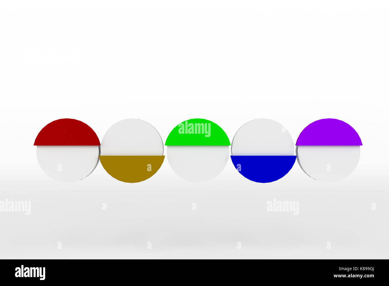 3d rendering cylinder process hi-res stock photography and images - Alamy