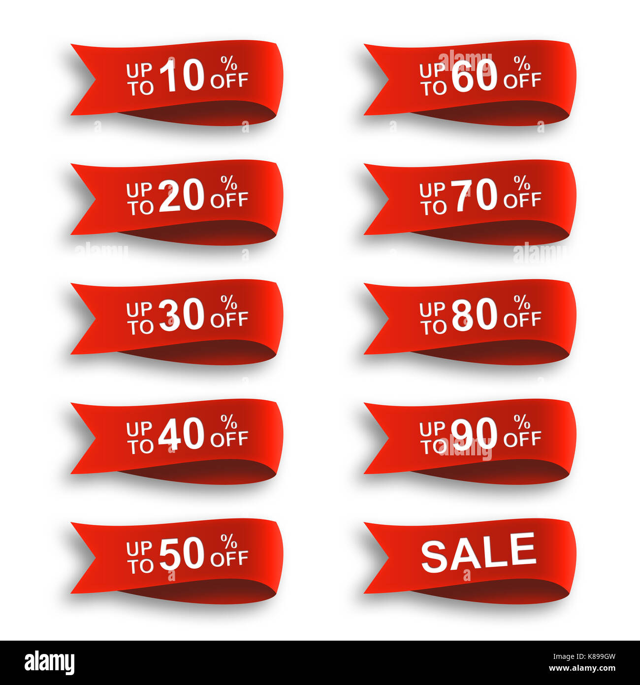 Special red ribbon label hi-res stock photography and images - Alamy