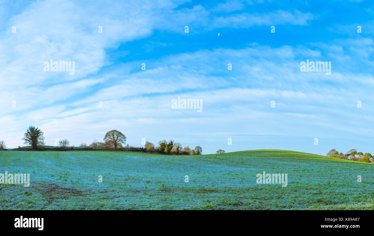 panoramic view of Northern Ireland countryside morning sunrise Stock ...