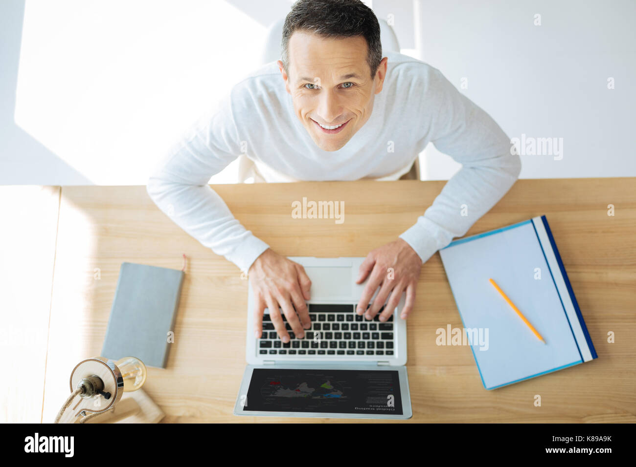 Top view smart manager project hi-res stock photography and images - Alamy