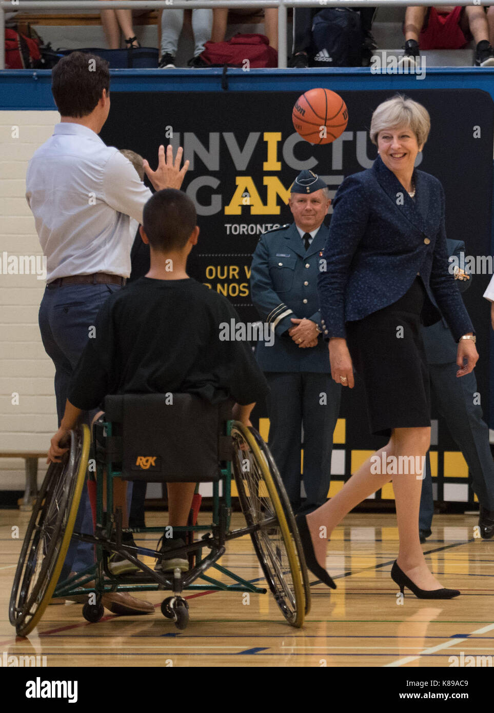 Prime Minister Theresa May and Canadian Prime Minister Justin Trudeau ...