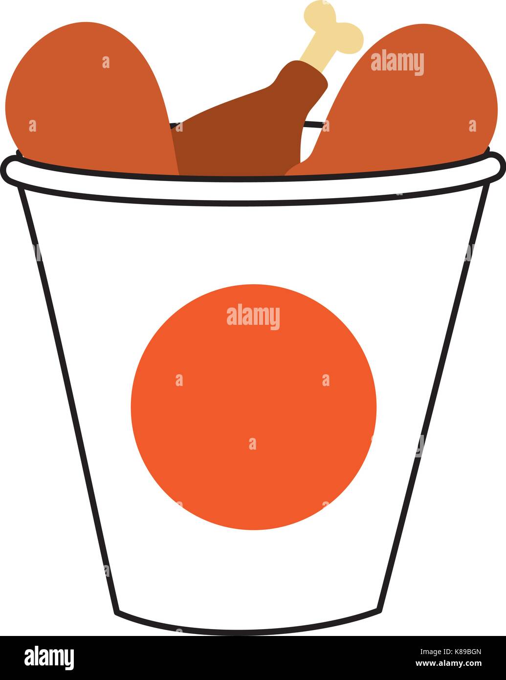 Fried chicken box meal Stock Vector Images - Alamy