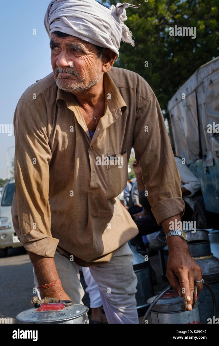 Milk seller hi-res stock photography and images - Alamy