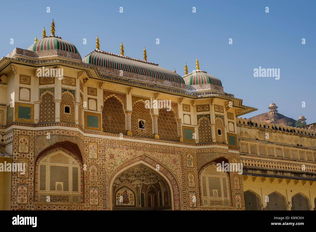 Interior amber fort jaipur rajasthan hi-res stock photography and ...