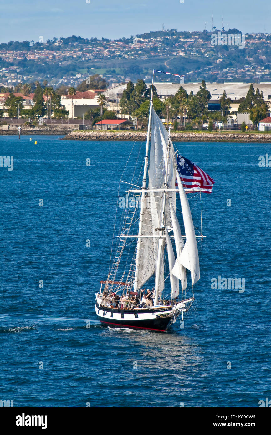 Tall Ship Under Full Sail High Resolution Stock Photography and Images ...
