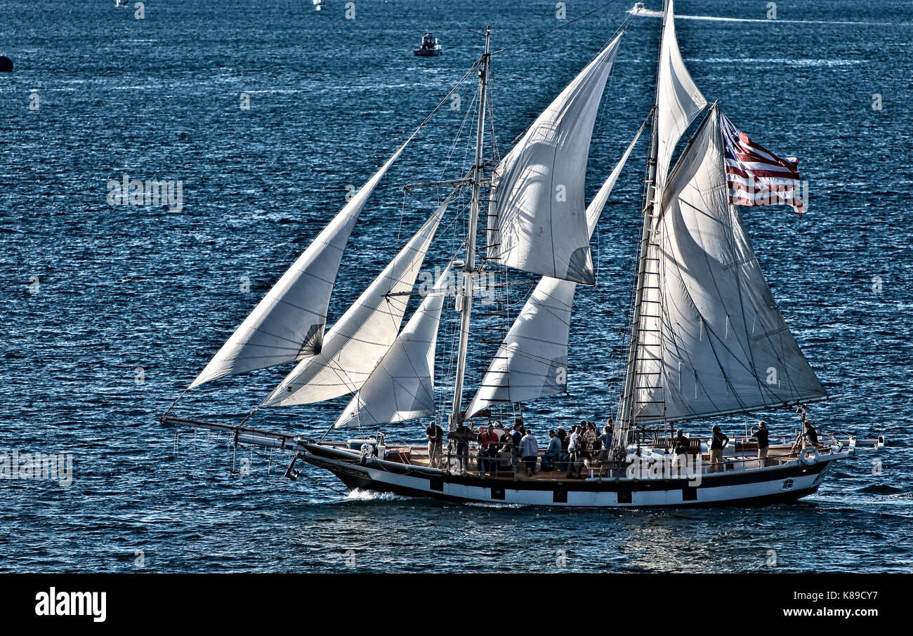 Tall Ship Under Full Sail High Resolution Stock Photography and Images ...