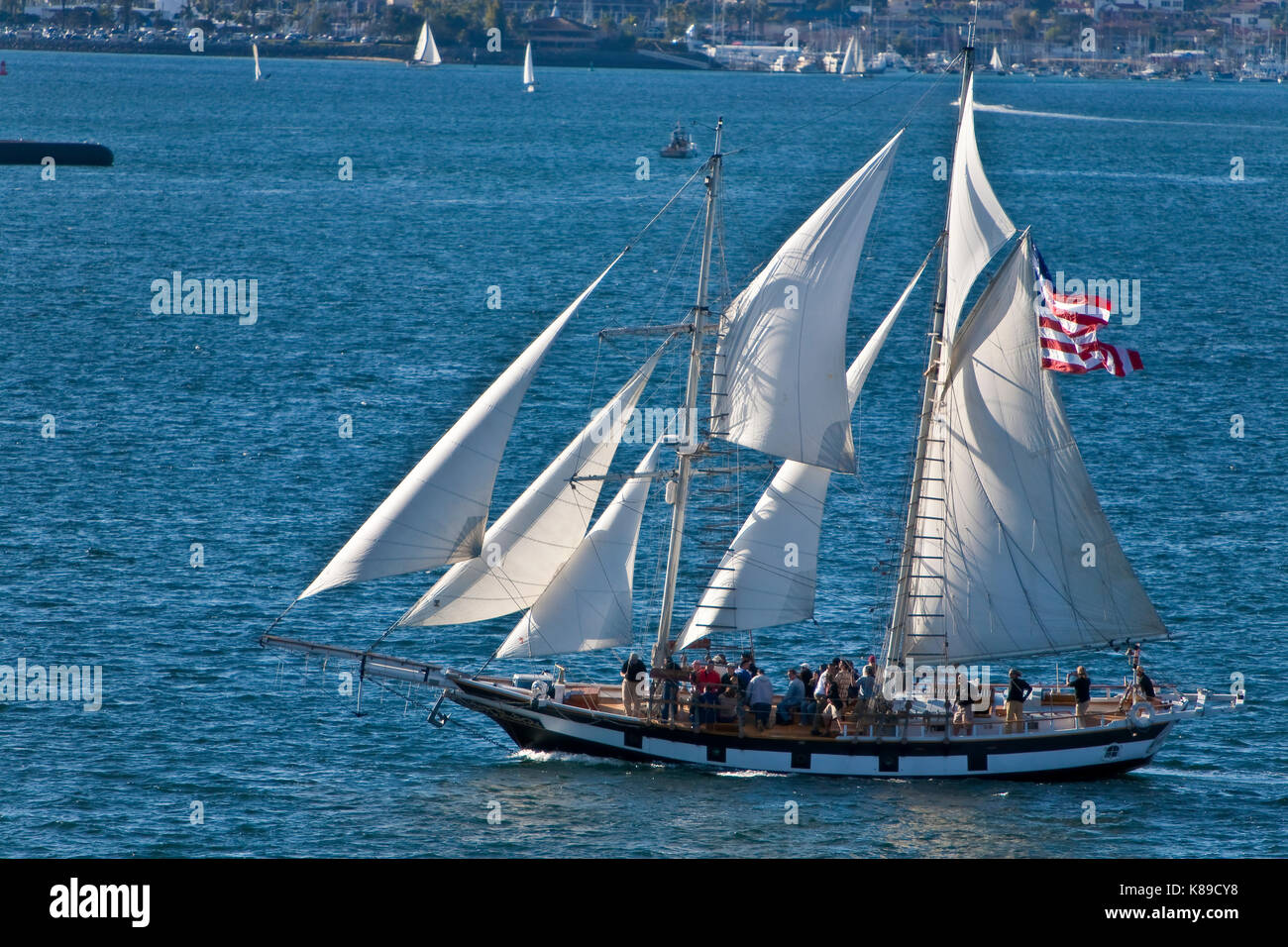 Tall Ship Under Full Sail High Resolution Stock Photography and Images ...