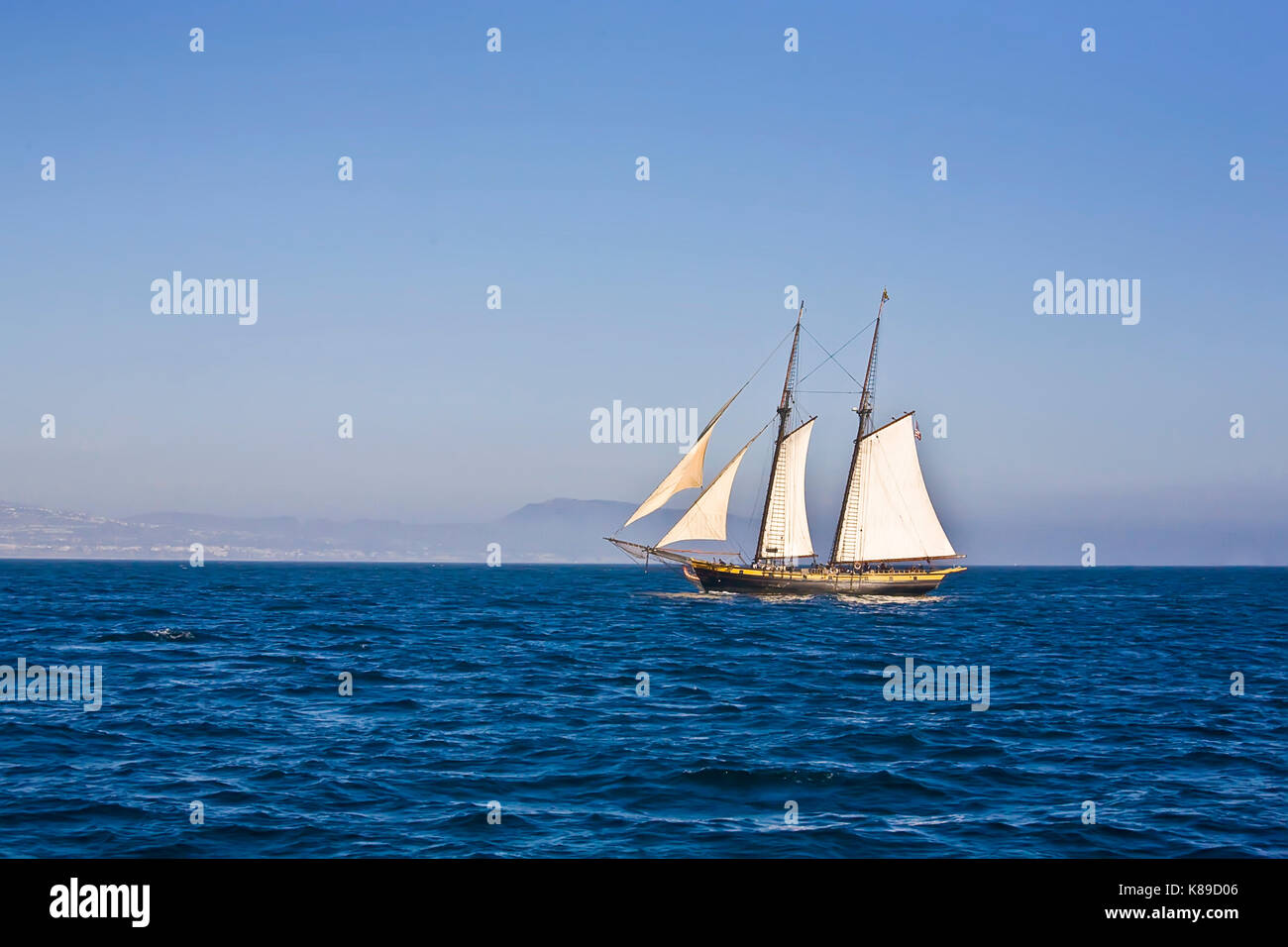 Tall Ship Spirit of Dana Point in Dana Point Harbor. This ship is a ...