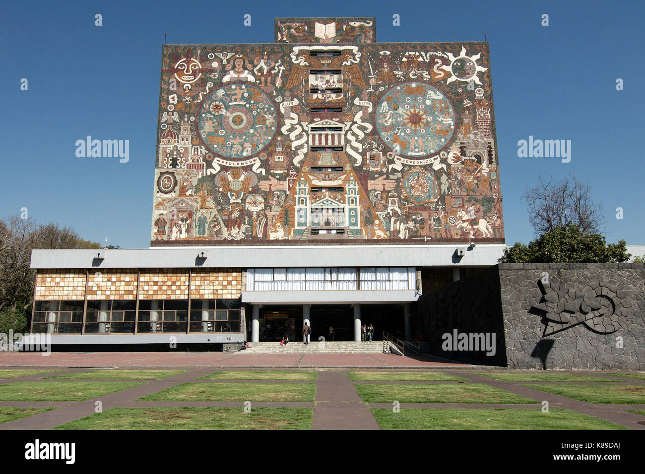 Mexico central library hi-res stock photography and images - Alamy