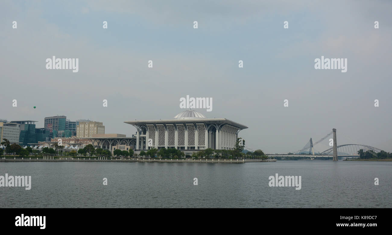 Putrajaya, Malaysia - Jul 7, 2015. Modern buildings located at downtown ...