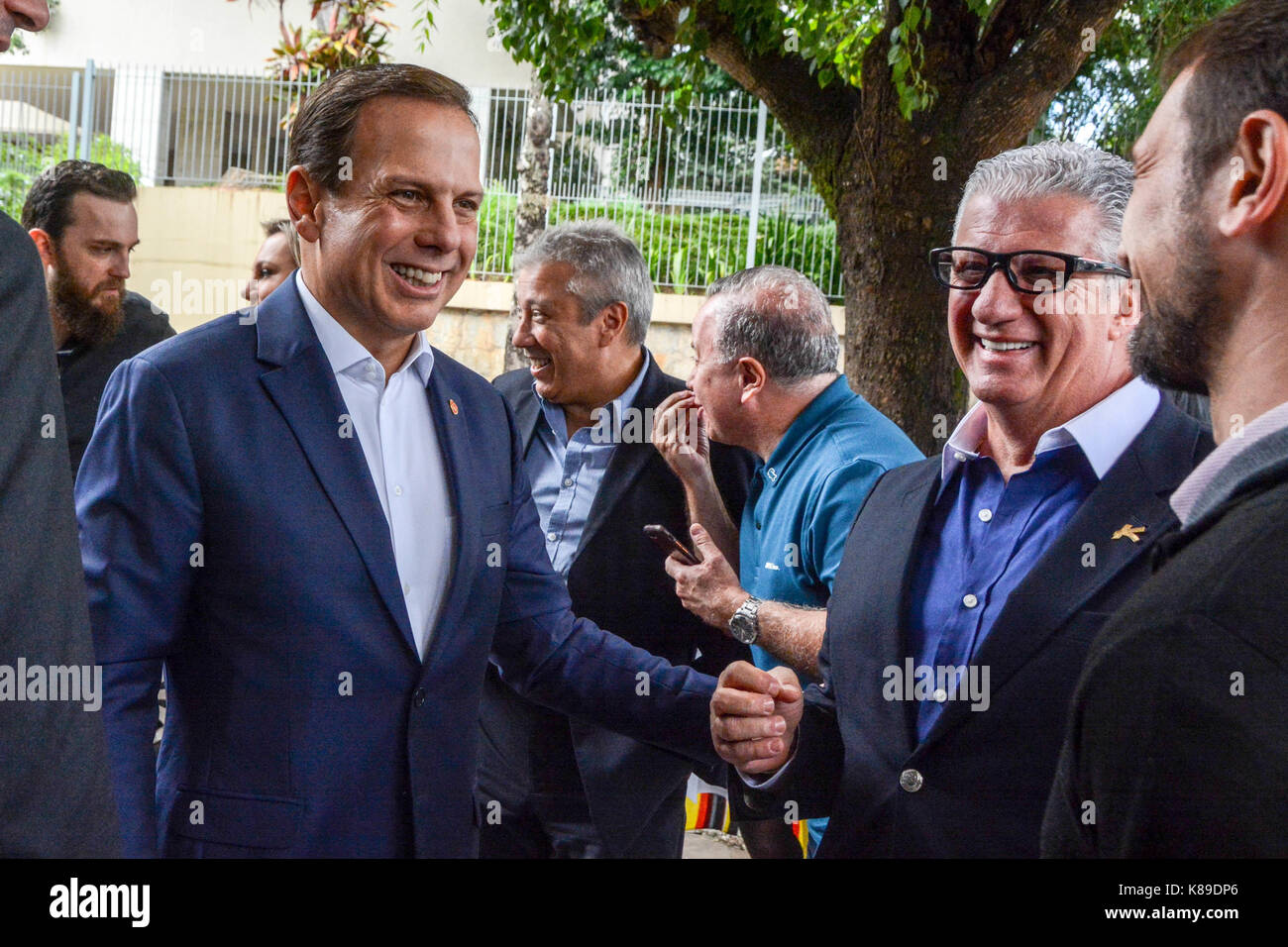Porto Alegre, Brazil. 18th Sep, 2017. The mayor of São Paulo João Doria ...