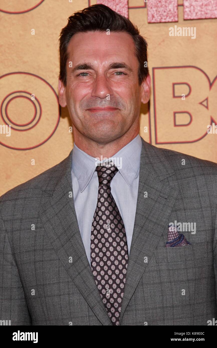 Los Angeles, CA, USA. 17th Sep, 2017. Jon Hamm at arrivals for HBO Emmy ...
