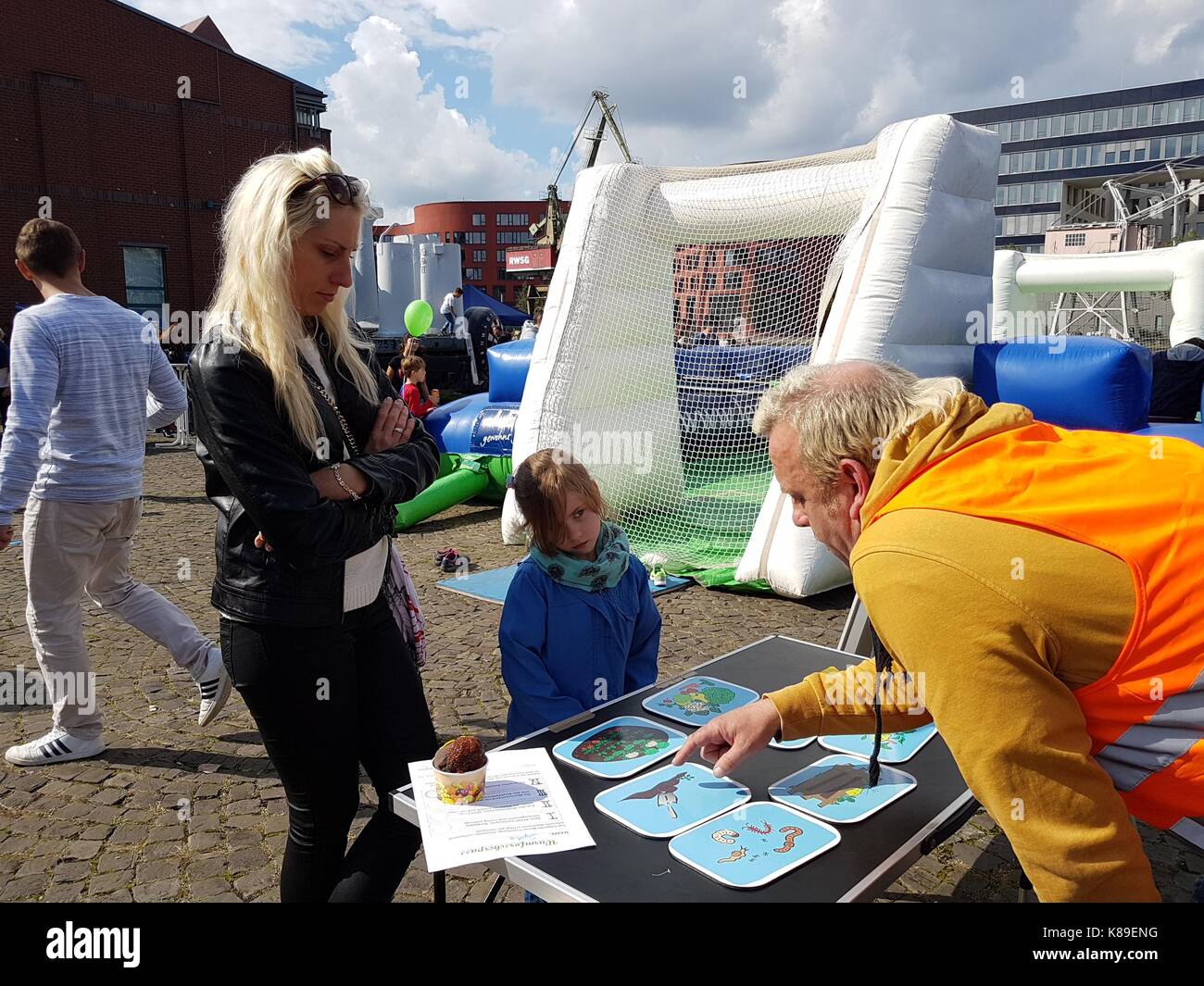 Children's World day. Kids participate in games, sweepstakes, learn new ...