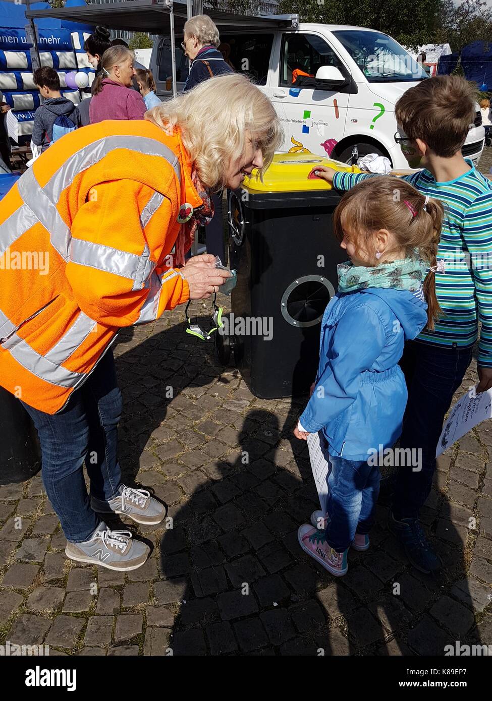 Children's World day. Kids participate in games, sweepstakes, learn new ...