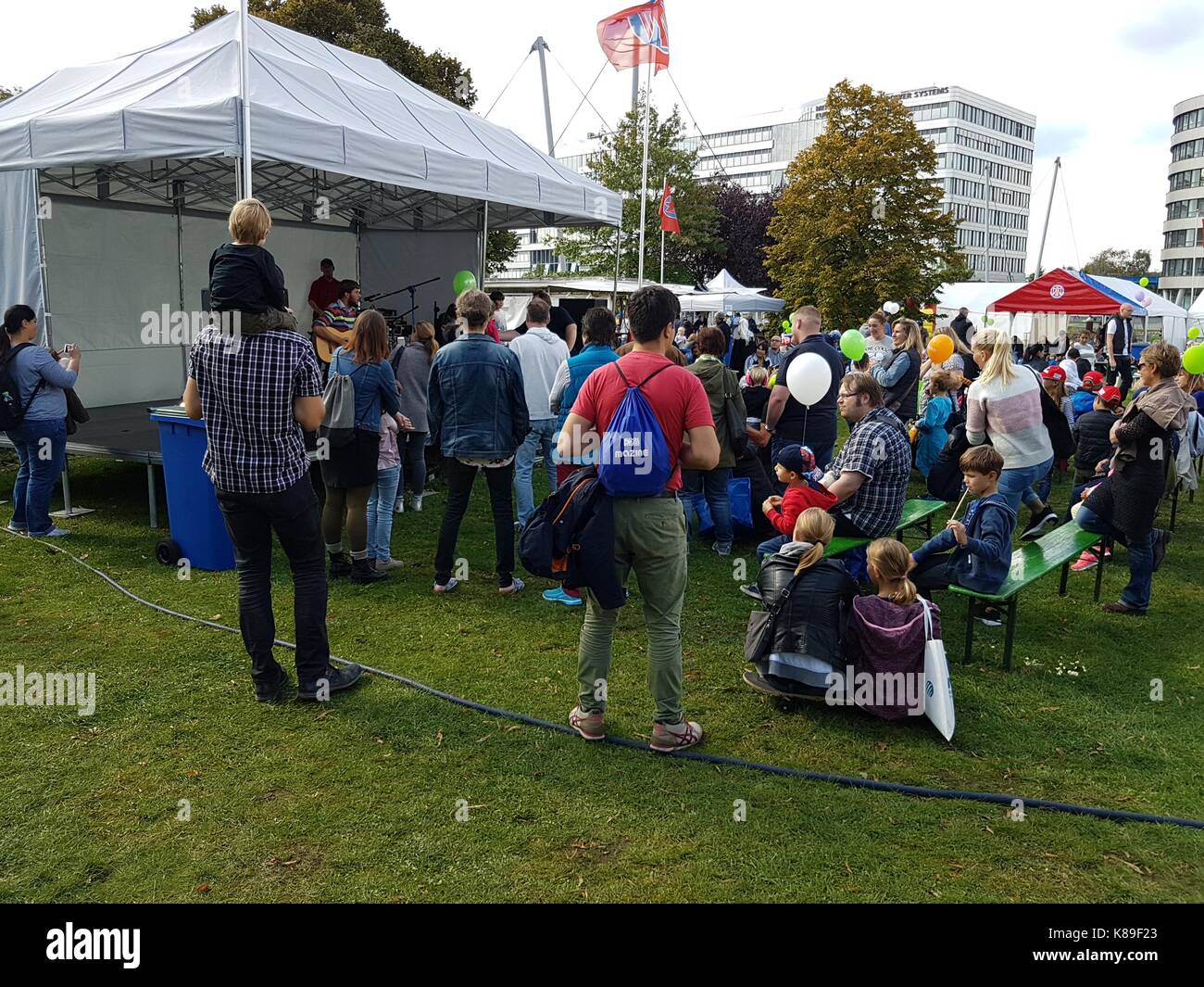 Children's World day. Kids participate in games, sweepstakes, learn new ...