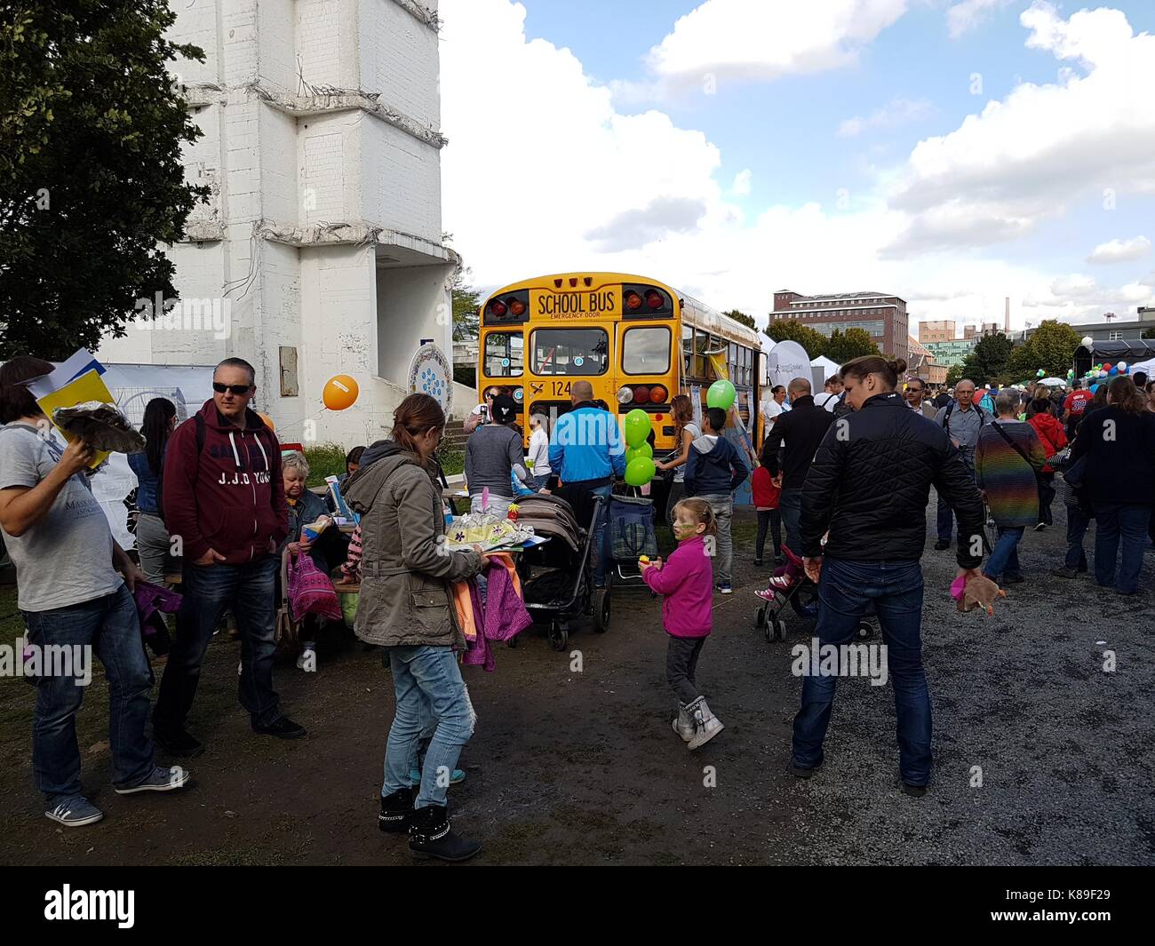 Children's World day. Kids participate in games, sweepstakes, learn new ...