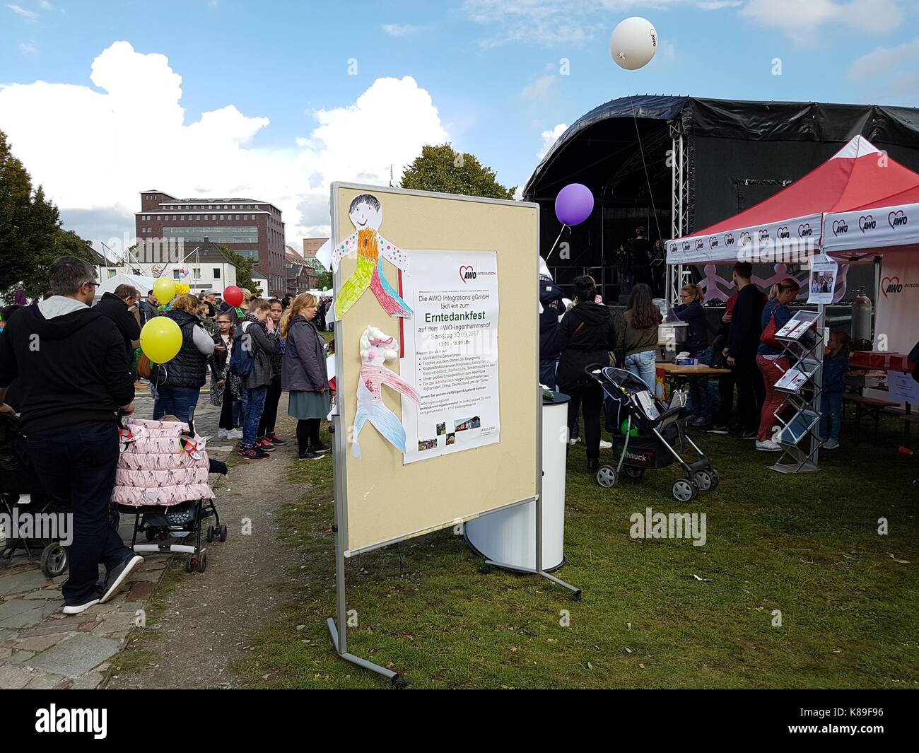 Children's World day. Kids participate in games, sweepstakes, learn new ...