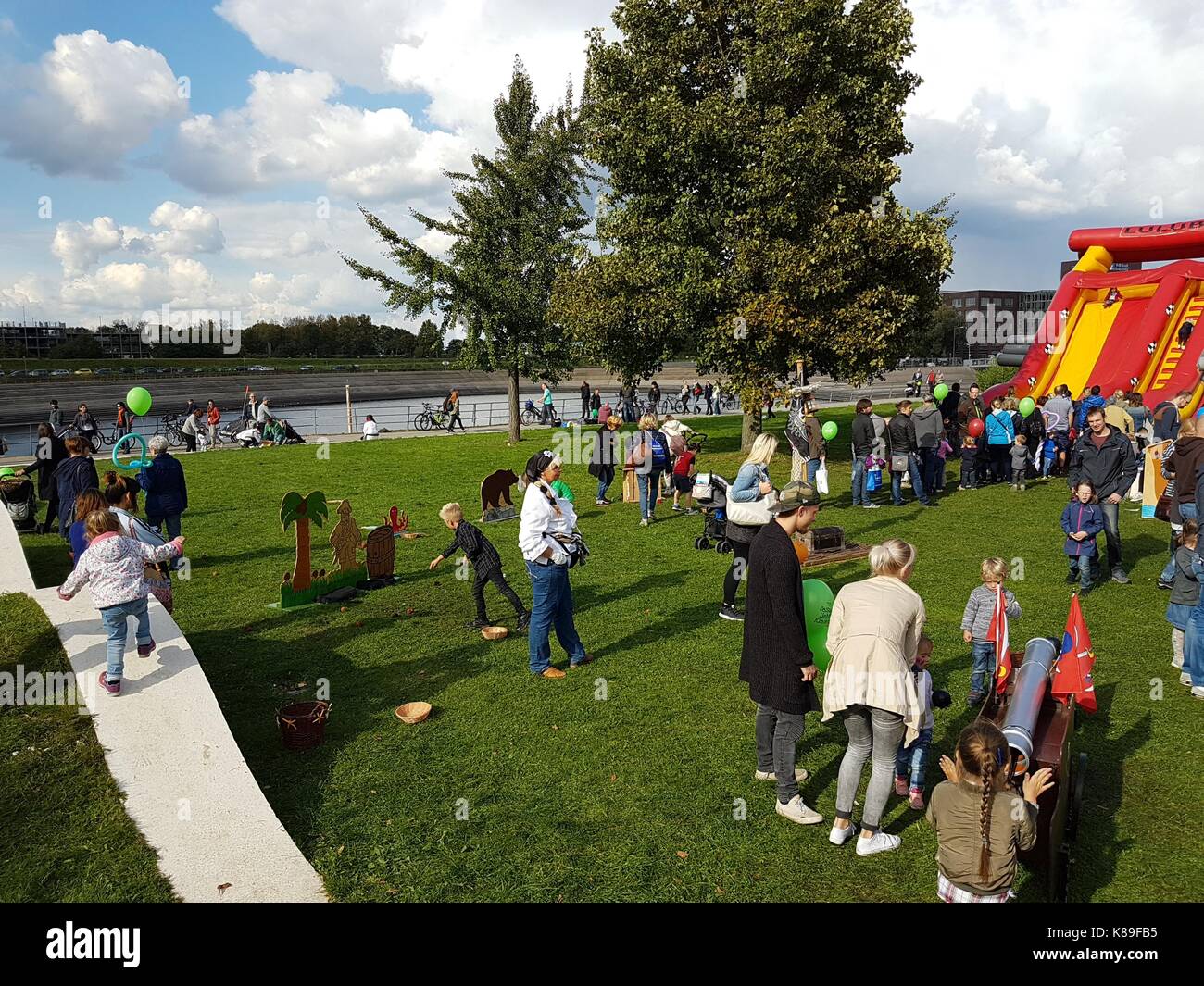 Children's World day. Kids participate in games, sweepstakes, learn new ...