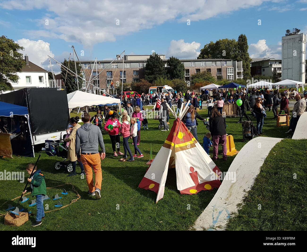 Children's World day. Kids participate in games, sweepstakes, learn new ...