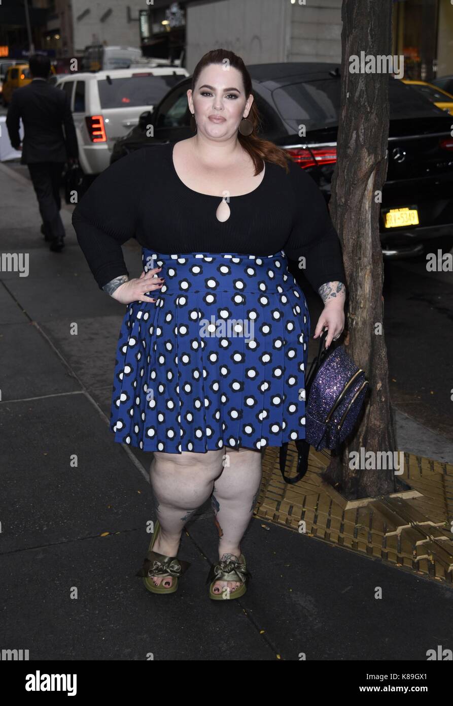 New York Ny Usa 18th Sep 2017 Tess Holliday Out Promoting Her Book The Not So Subtle Art