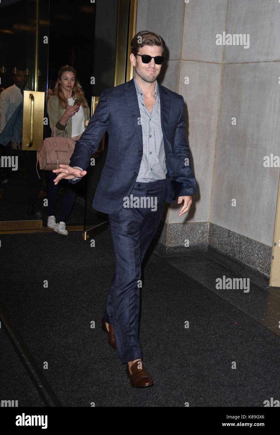 New York, NY, USA. 18th Sep, 2017. Austin Stowell, out promoting his ...