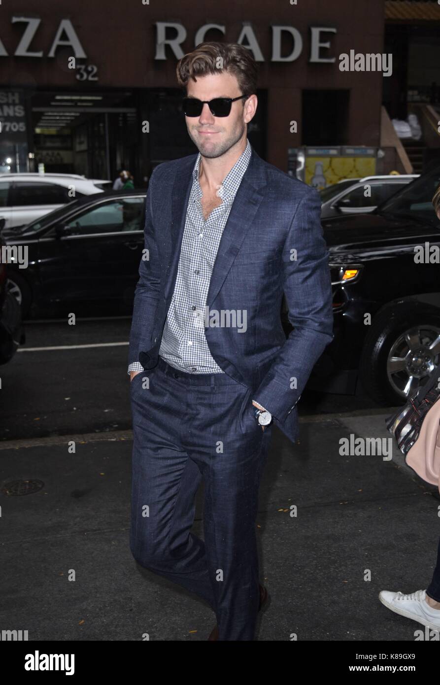 New York, NY, USA. 18th Sep, 2017. Austin Stowell, out promoting his ...