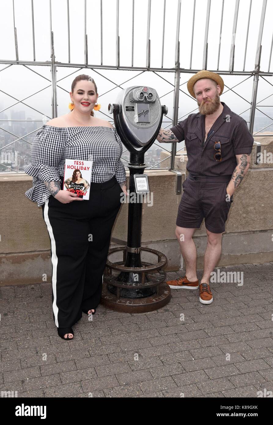 New York, NY, USA. 18th Sep, 2017. Tess Holliday, Nick Holliday at a ...