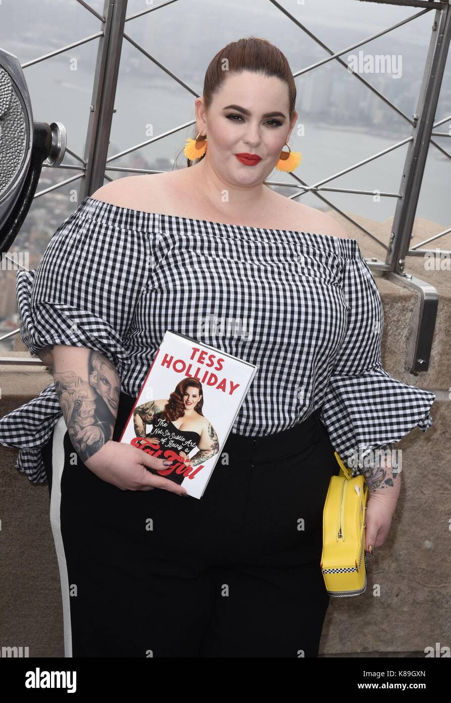 New York, NY, USA. 18th Sep, 2017. Tess Holliday at a public appearance ...