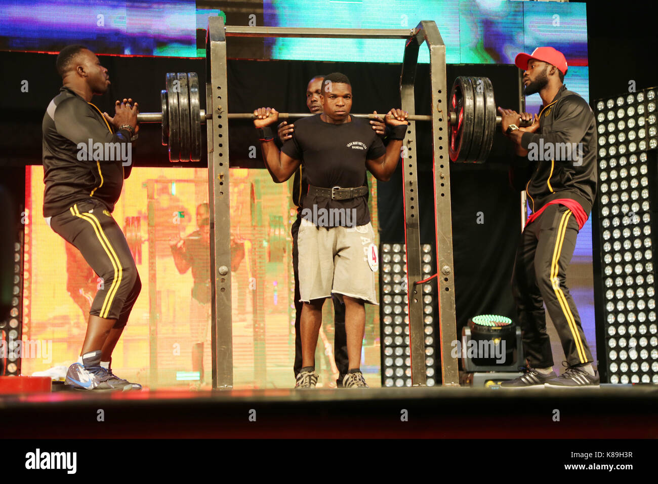 Abidjan body build competition Stock Photo - Alamy