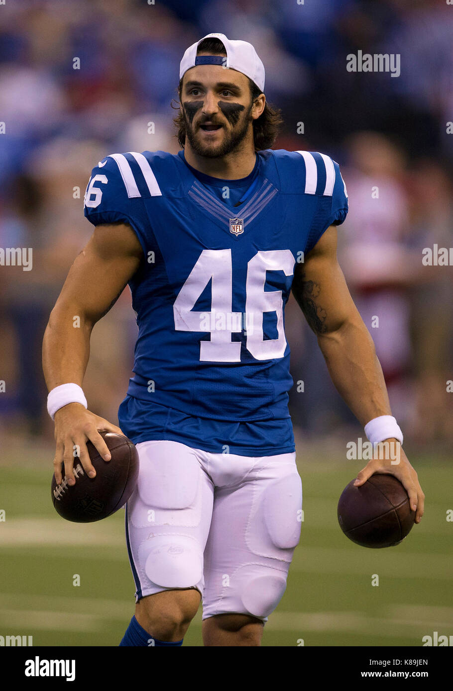 Ot. 17th Sep, 2017. Indianapolis Colts long snapper Luke Rhodes (46 ...