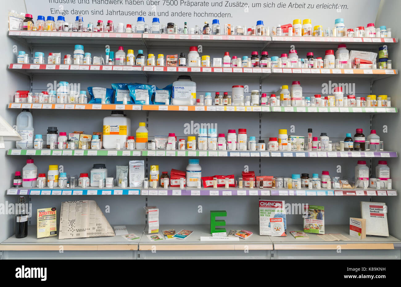 Hamburg, Germany. 12th Sep, 2017. Various materials and additives in ...