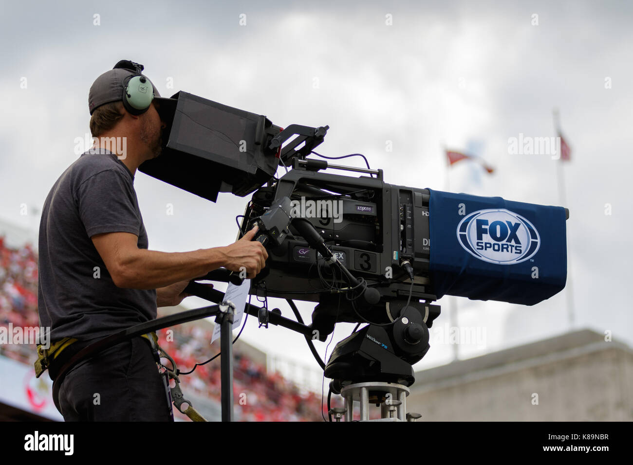 Ohio Stadium, Columbus, OH, USA. 16th Sep, 2017. A detail view of a Fox ...