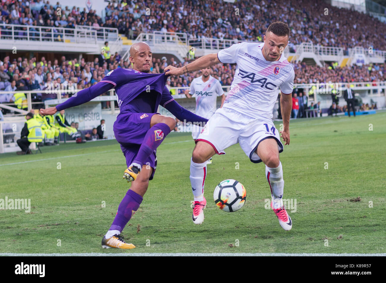Bruno Gaspar (Fiorentina), Federico Di Francesco (Bologna), SEPTEMBER ...